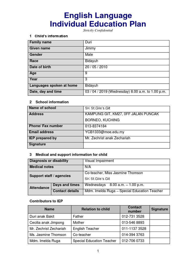 LATEST Individual Education Plan (IEP) | PDF | Educational Technology ...