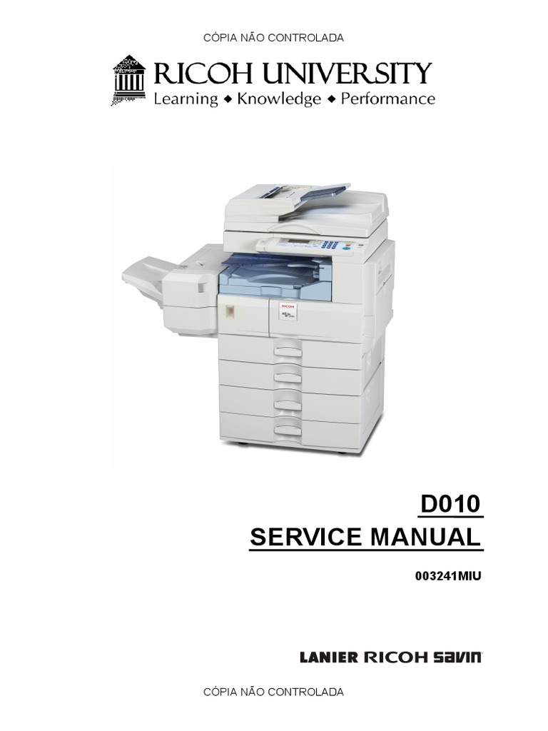 mp2500 Service Manual PDF | PDF | Image Scanner | Photocopier