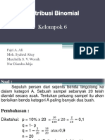 Tabel Distribusi Binomial Kumulatif | PDF