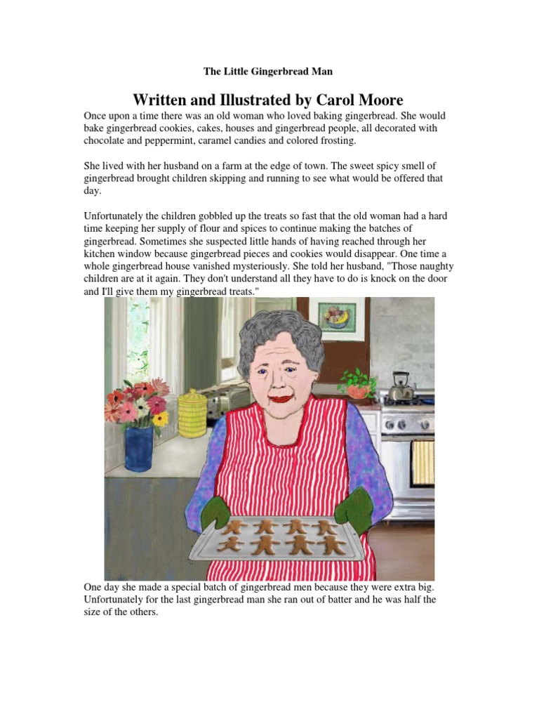 The Little Gingerbread Man Story | PDF