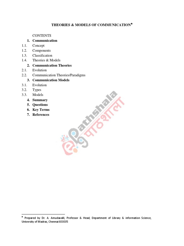 Theories & Models of Communication | PDF | Critical Theory | Communication