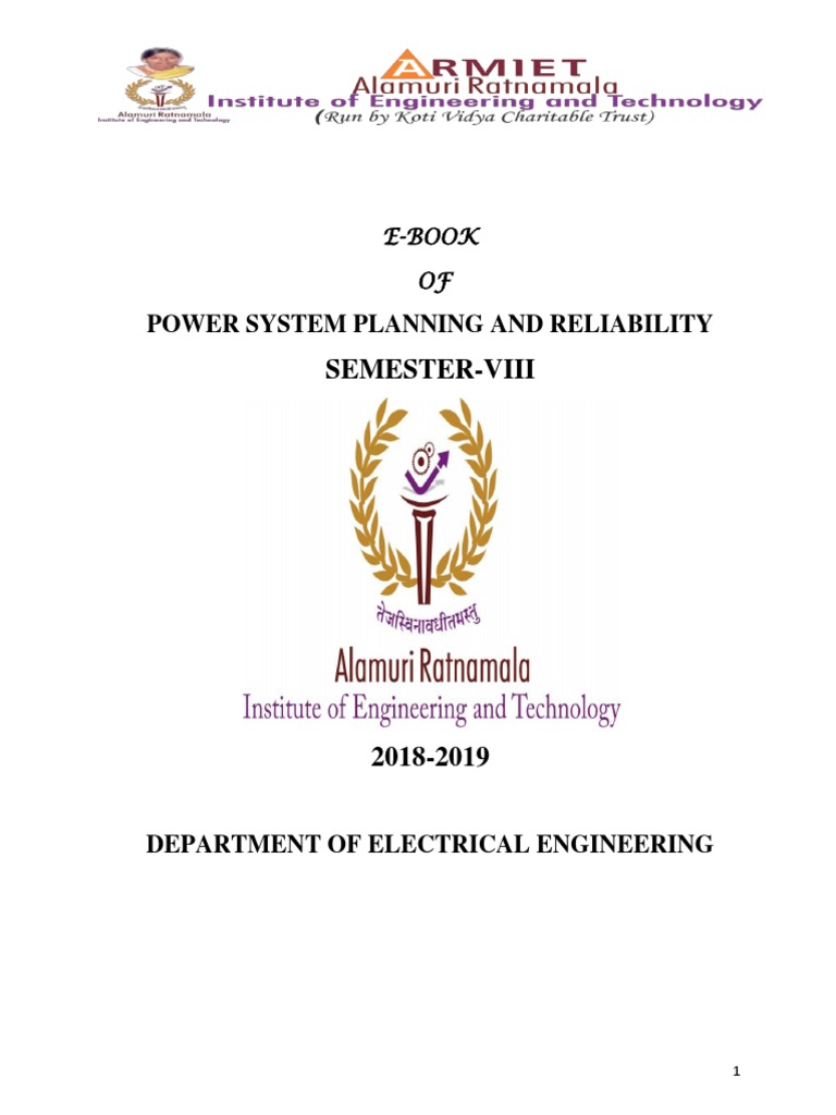 Power System Planning and Reliability | PDF | Reliability Engineering ...
