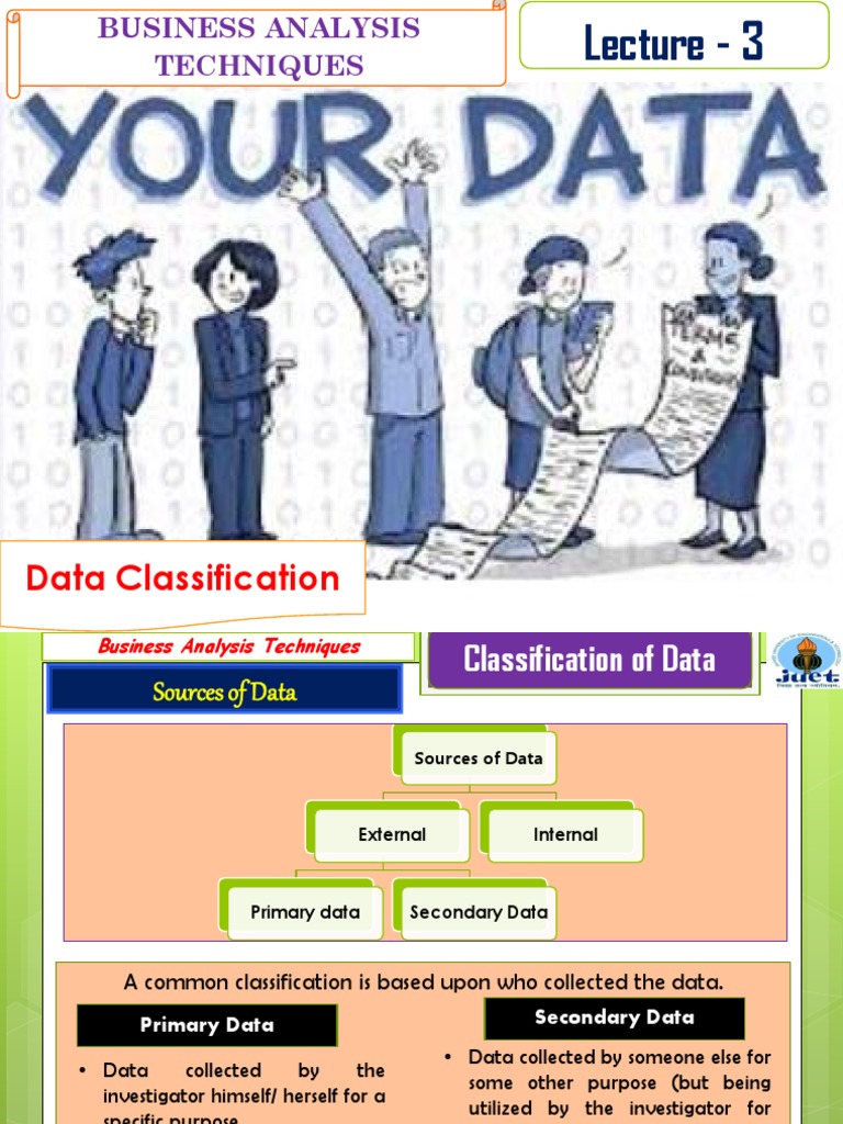 Classifying Data Sources: An Analysis of Primary and Secondary Data ...