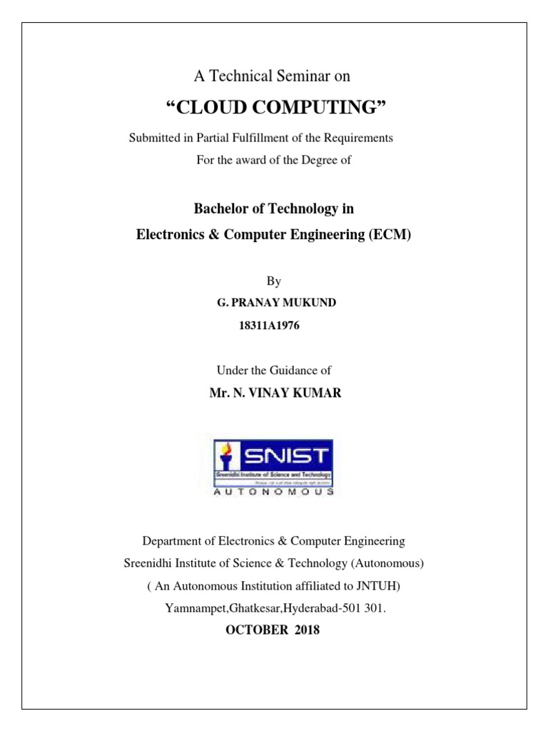 Cloud Computing Report | PDF | Supercomputer | Cloud Computing
