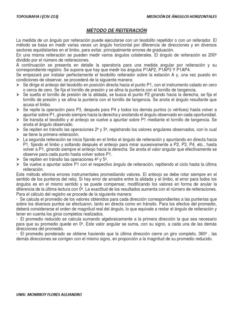 Método de Reiteración | PDF | Naturaleza