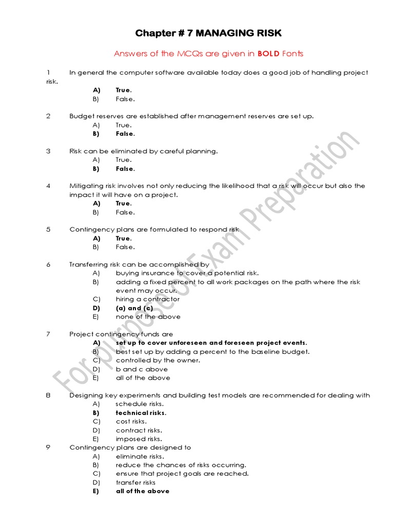 Managing Project Risks Through Effective Planning and Control | PDF ...