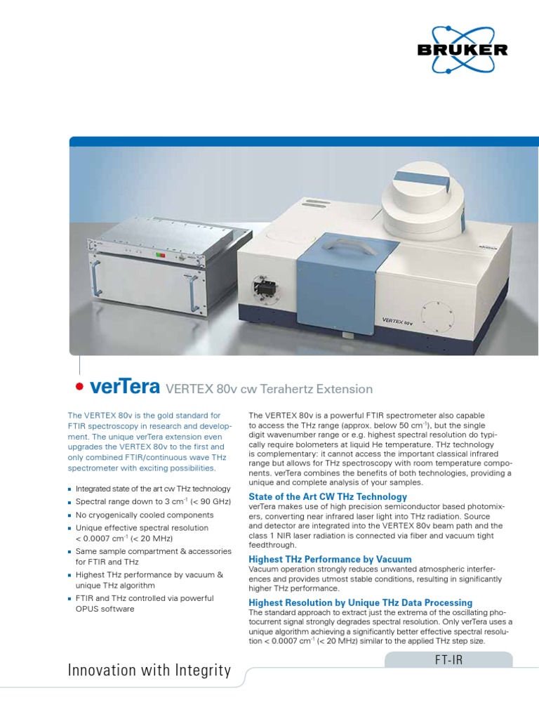 VerTera Flyer en | PDF | Terahertz Radiation | Infrared