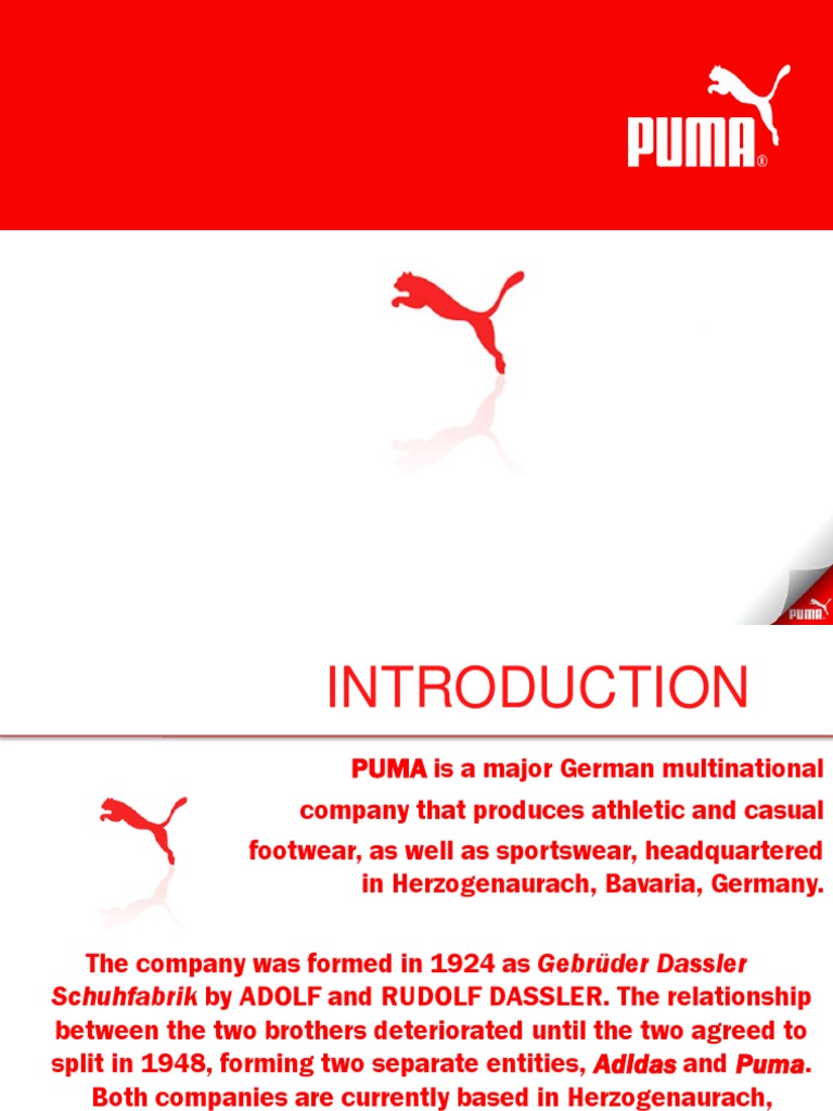 Presentation On Puma Company | PDF | Clothing | Business