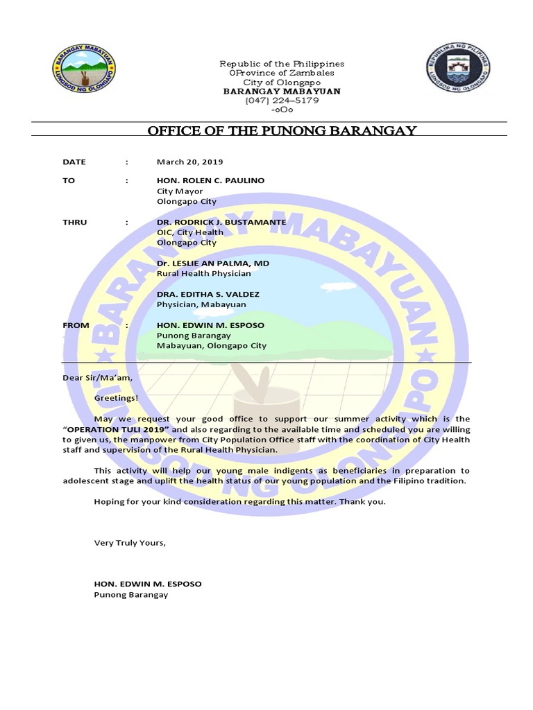 Request-Operation Tuli | PDF | Social Science | Lifestyle