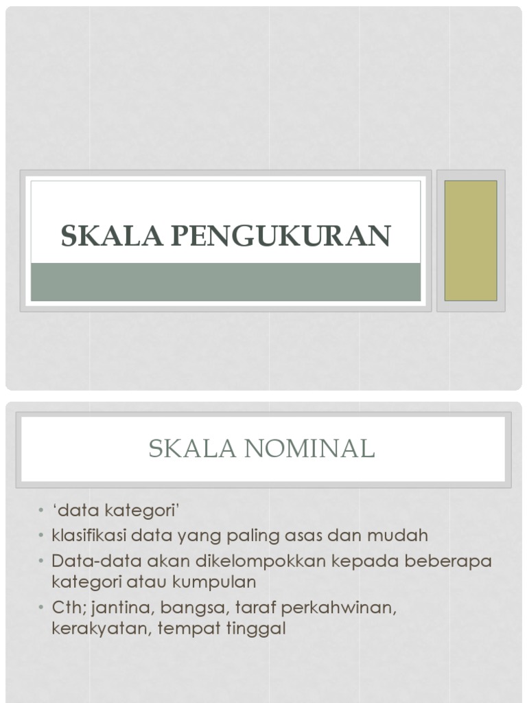 Jenis-Jenis Skala | PDF