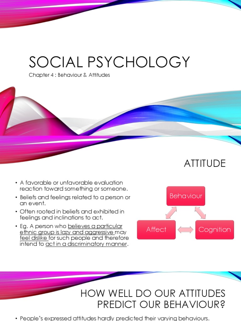 Behavior & Attitudes | PDF | Attitude (Psychology) | Social Psychology