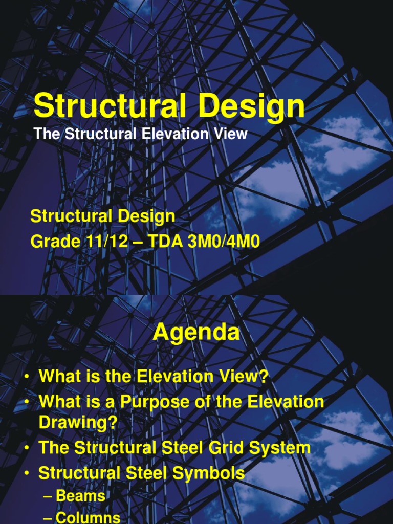Lesson 3 The Structural Framing Elevation View Pdf