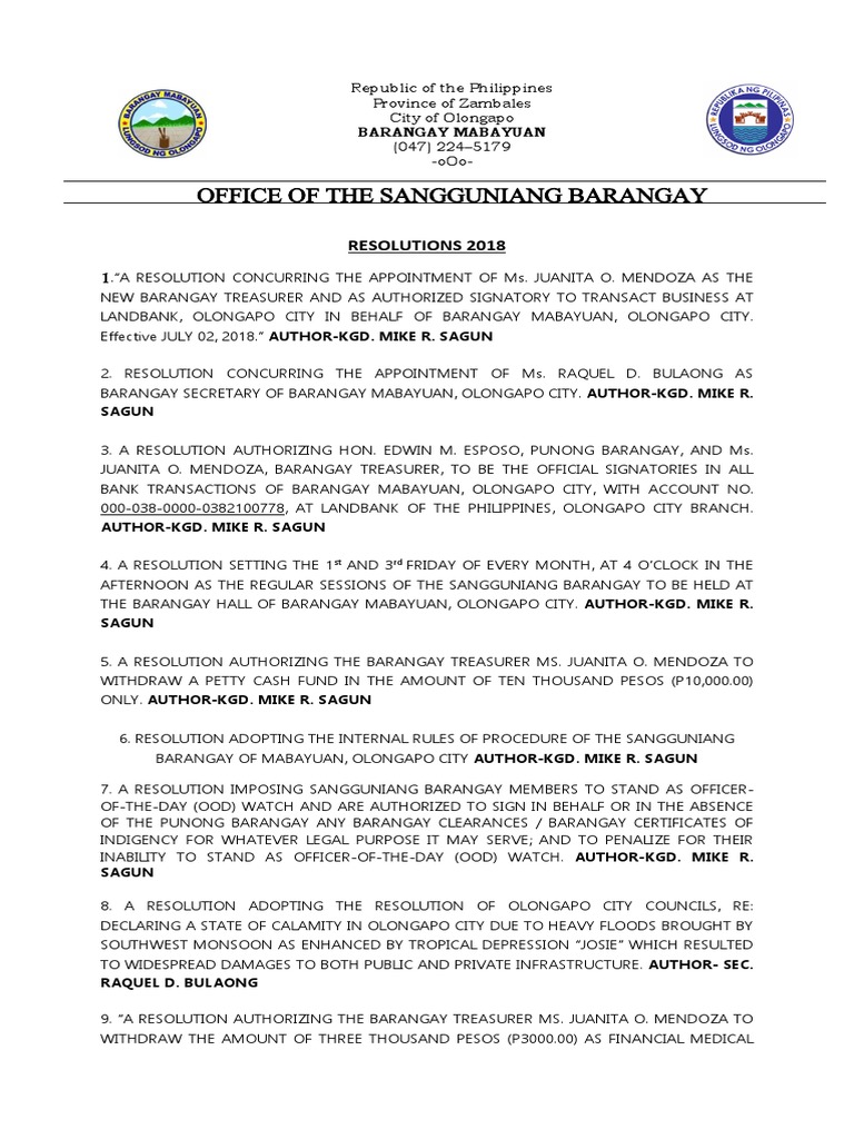 Summary of Resolution | PDF | Government | Justice