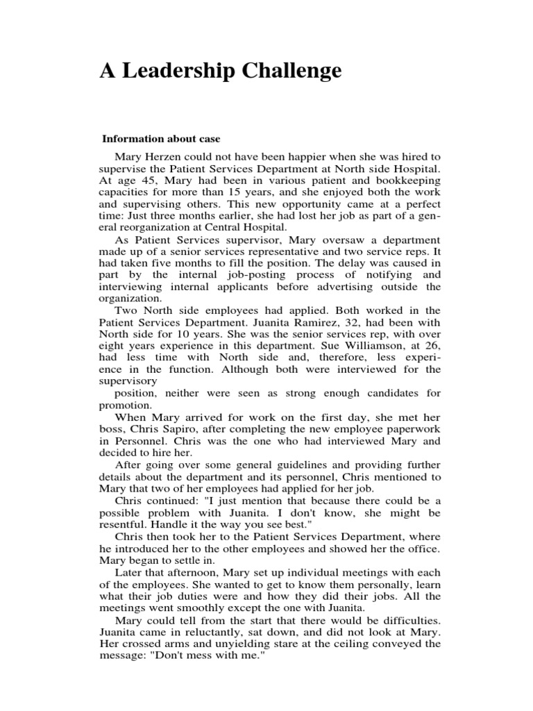 Amit Leadership Challenge | PDF | Government