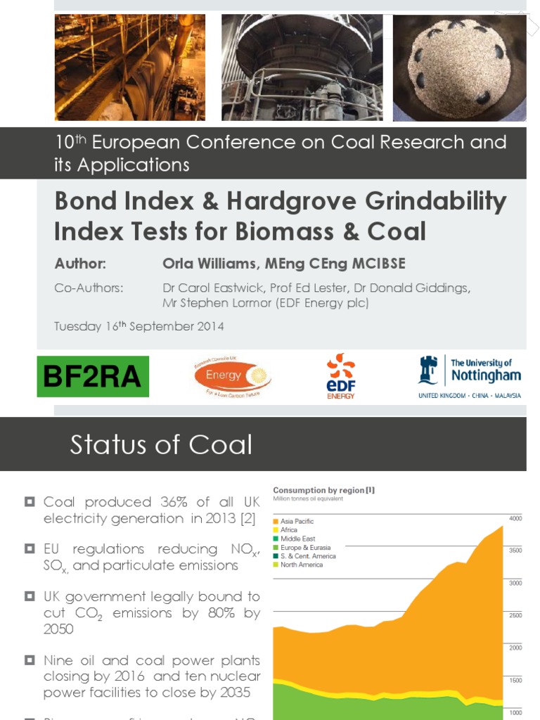 Bond Index & Hardgrove Grindability Index | PDF | Mill (Grinding) | Coal