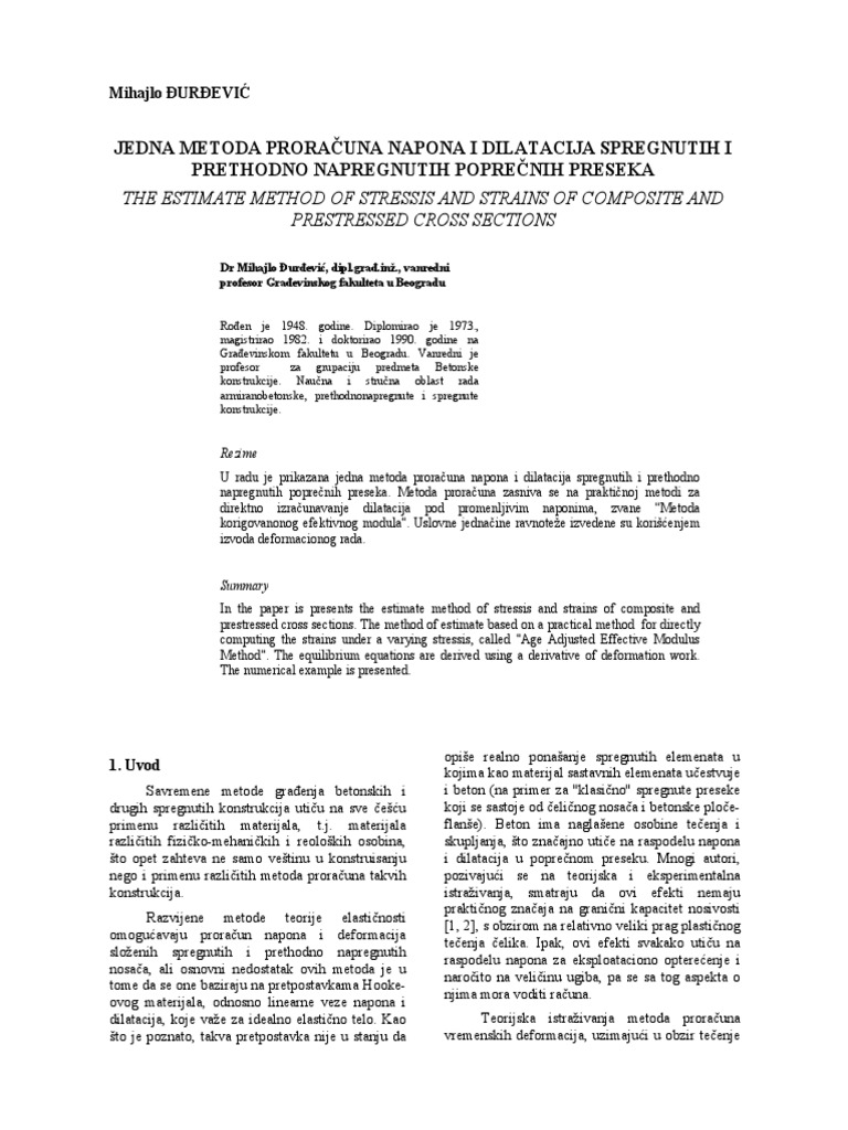 Spregnut Presek | PDF