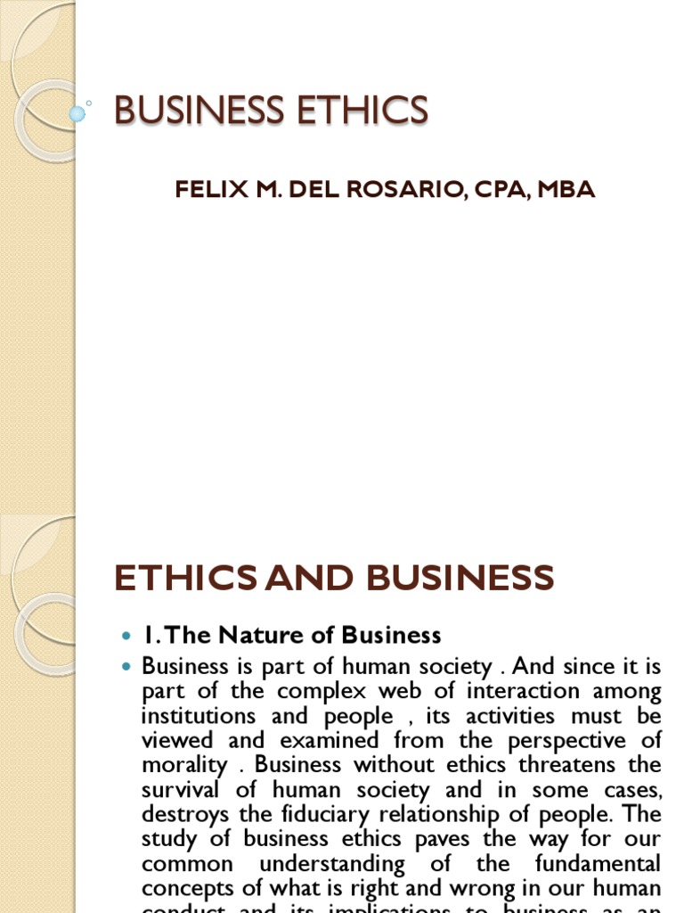 Business Ethics | PDF | Business Ethics | Morality