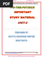 Ug TRB Physics Syllabus | PDF | Waves | Electromagnetic Spectrum