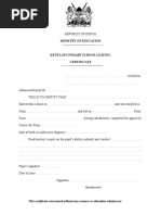 NHIF Claim Form | PDF