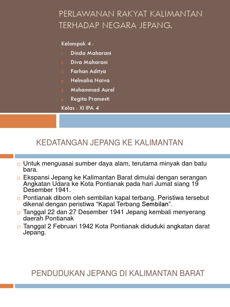 Perlawanan Suku Dayak Di Kalimantan | PDF | Sejarah