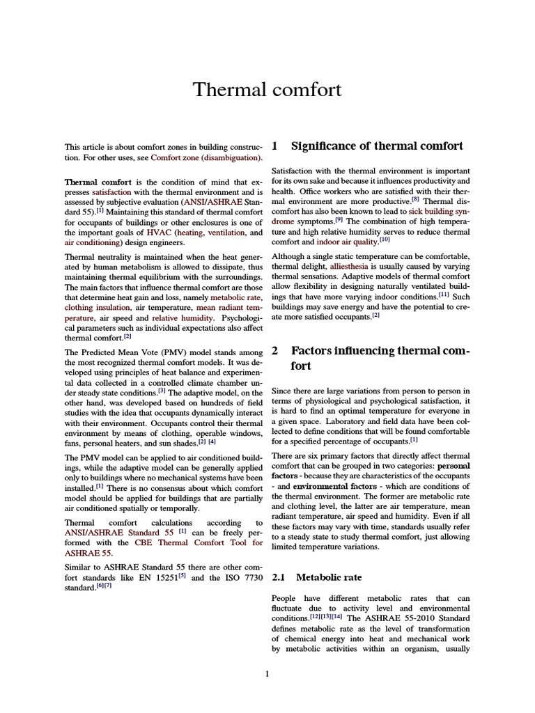 Thermalcomfort PDF | PDF | Relative Humidity | Thermodynamic Properties
