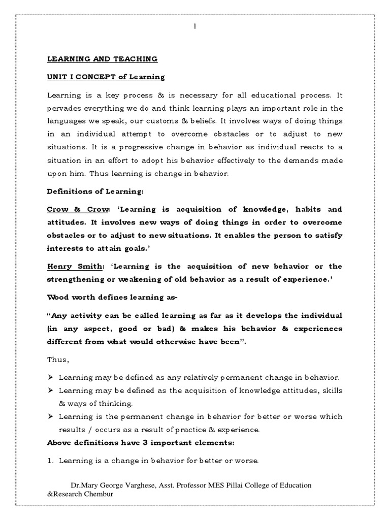 Learning and Teaching PDF | PDF | Motivation | Motivational