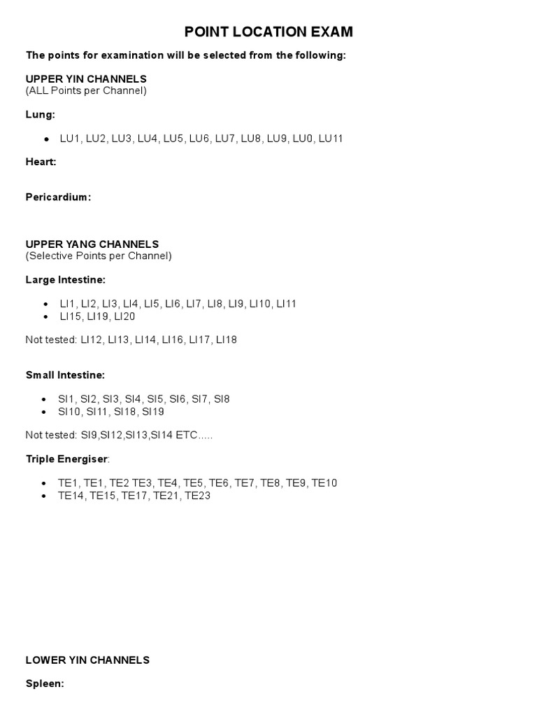 Point Location - Examinable Points | PDF | Sports & Recreation | Art