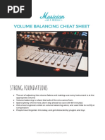 Step by Step Mixing Cheat Sheet | PDF