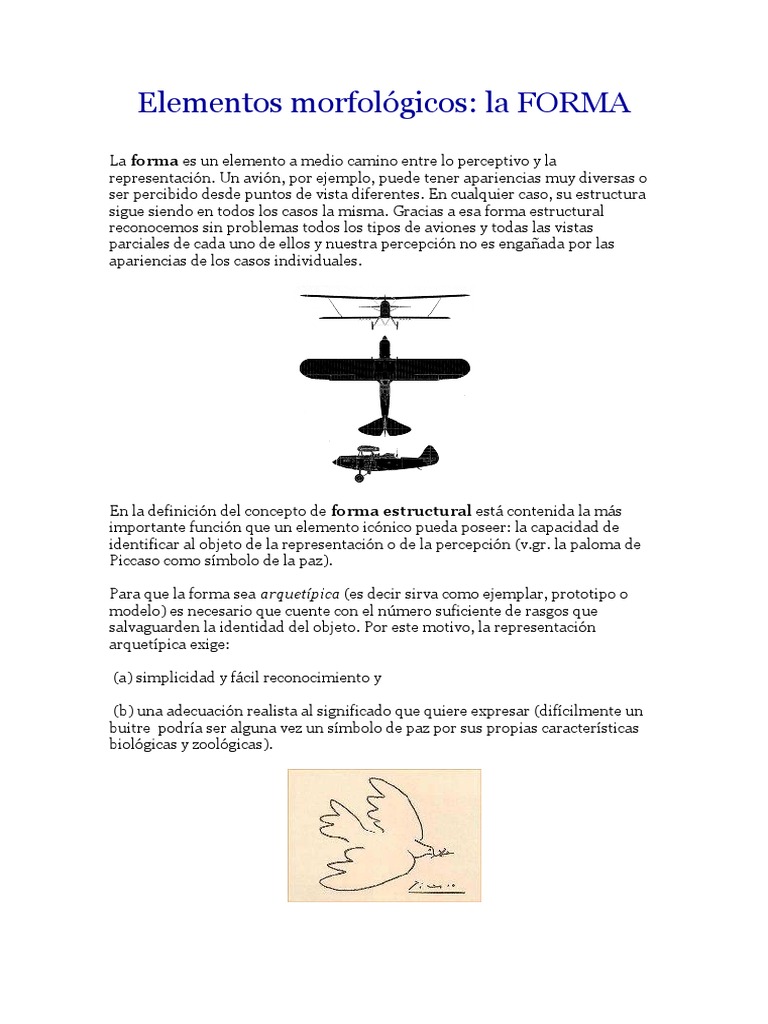 Elementos Morfológico La Forma | PDF | Perspectiva (Gráfica ...