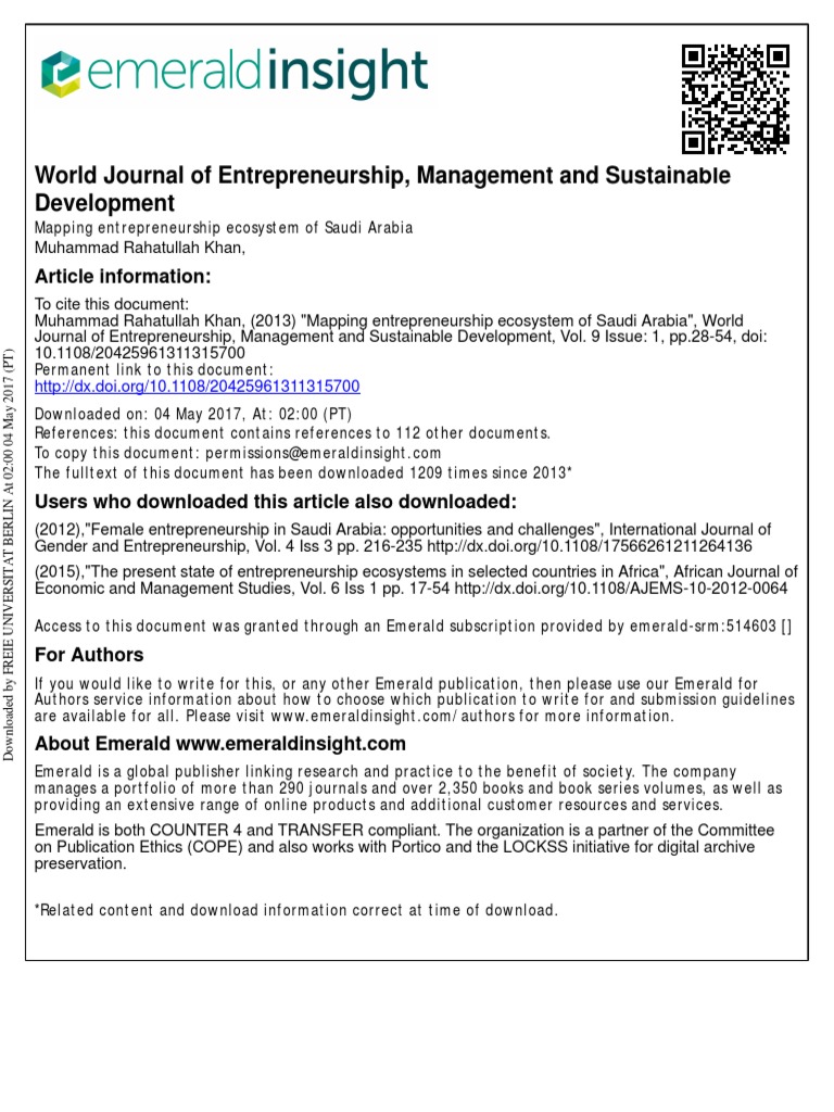Jurnal 6.1 | PDF | Entrepreneurship | Startup Company