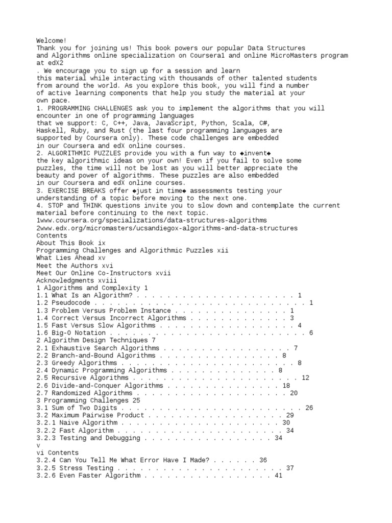 Learning Algorithms Through Programming and Puzzle Solving | PDF ...