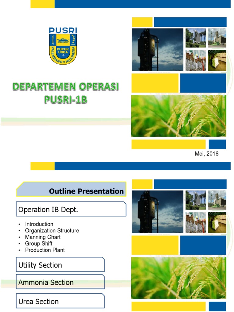 Struktur Operasi Pabrik Pusri Palembang | PDF