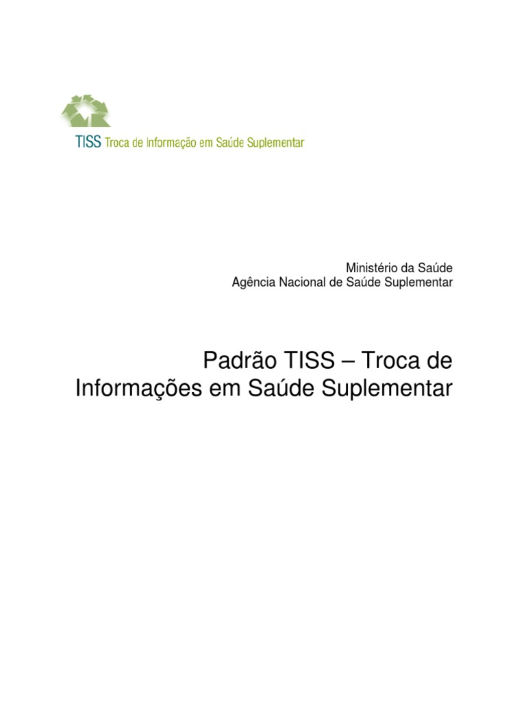 02 Tiss Padrao PDF | Download grátis PDF | Troca eletrônica de dados | XML