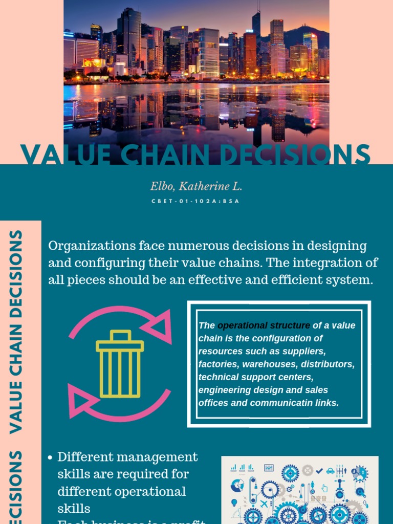Final Value Chain Decisions | PDF | Outsourcing | Value Chain