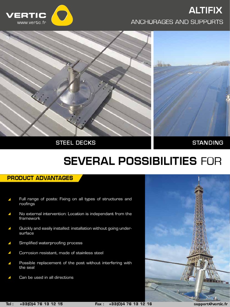 Vertic Altifix Anchor Post | PDF | Deck (Ship) | Roof