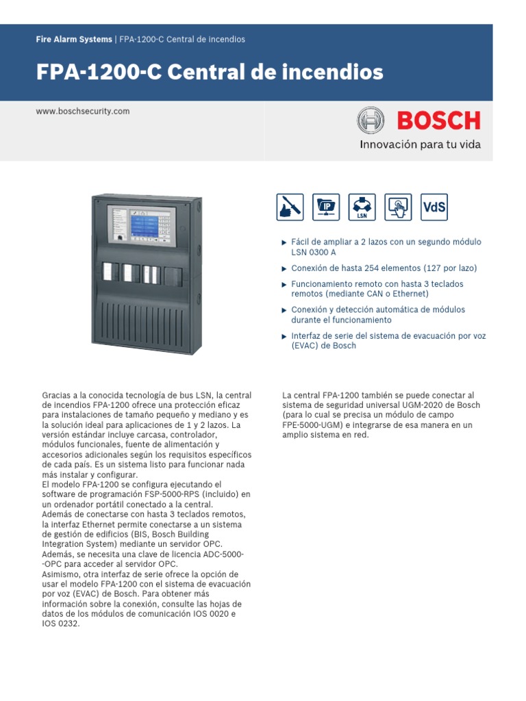 FPA 1200 C Data Sheet esES 10949584523 | PDF | Servidor (Computación ...
