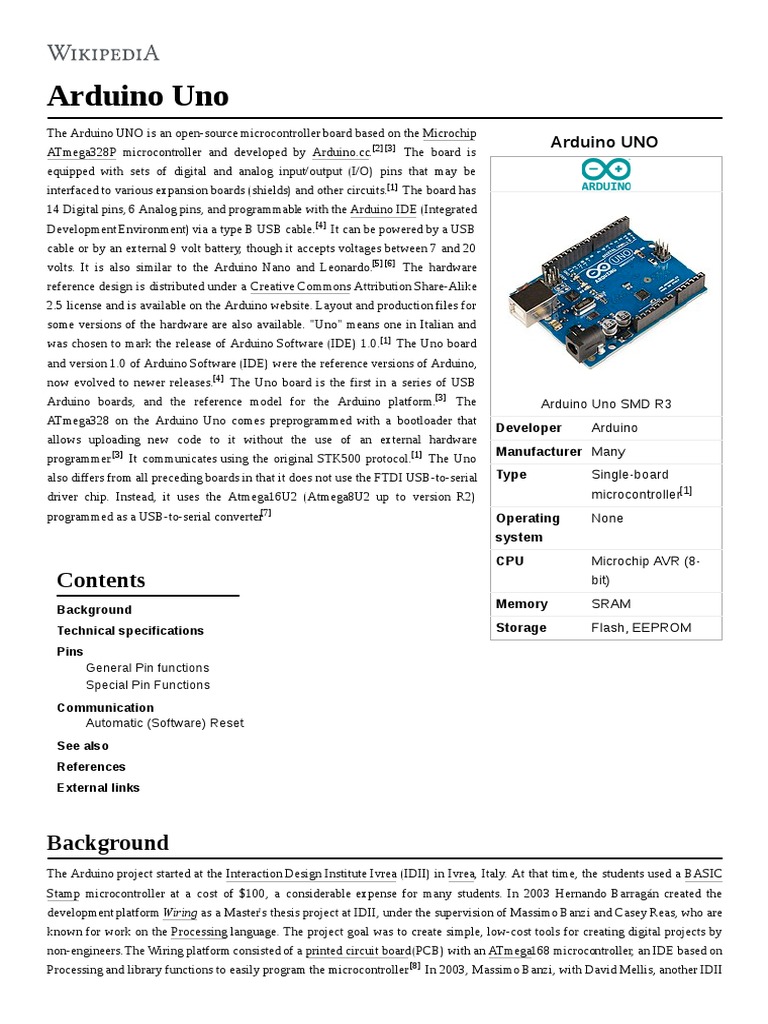 Arduino Uno | PDF | Arduino | Office Equipment