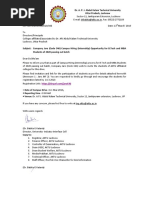 AKTU Circular | PDF | Technology & Engineering