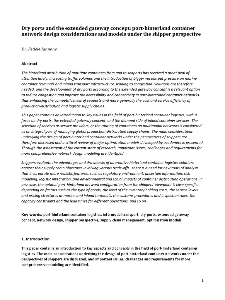 Dry Port Terminal Yard System Insights | PDF | Containerization | Logistics