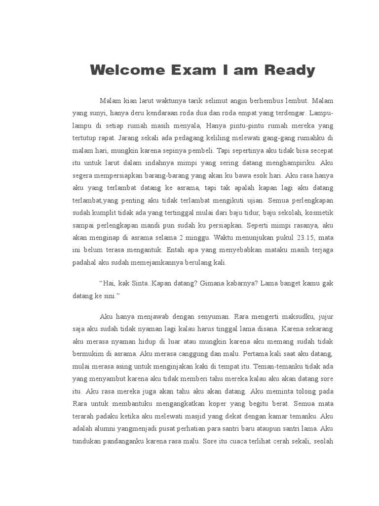 Welcome Exam I Am | PDF