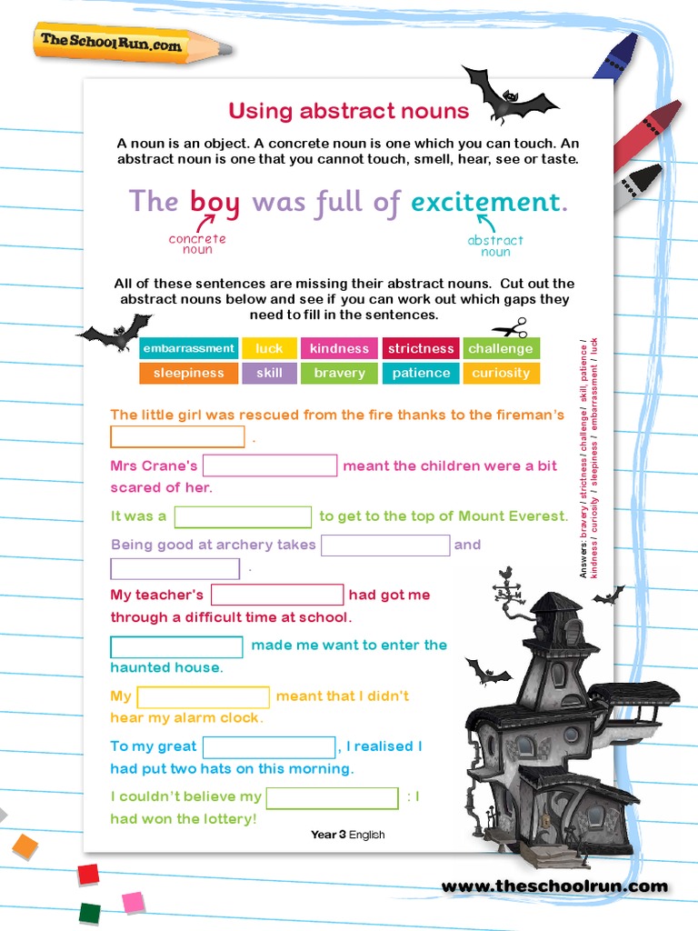 The Was Full of .: Excitement | PDF | Language Arts & Discipline | Wellness