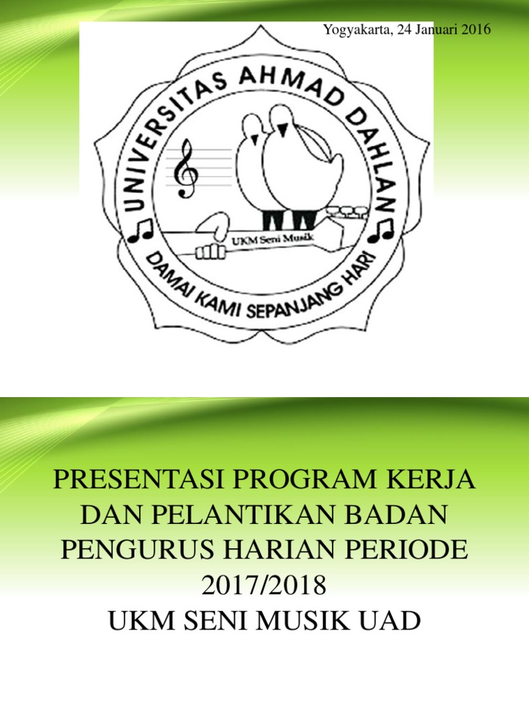 Presentasi Pemaparan Proker | PDF