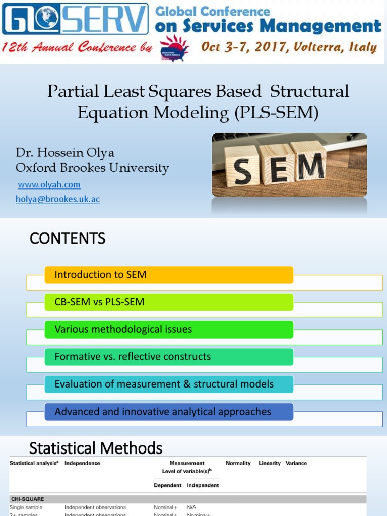 Partial Least Squares Based Structural Equation Modeling (PLS-SEM) | PDF | Structural Equation ...