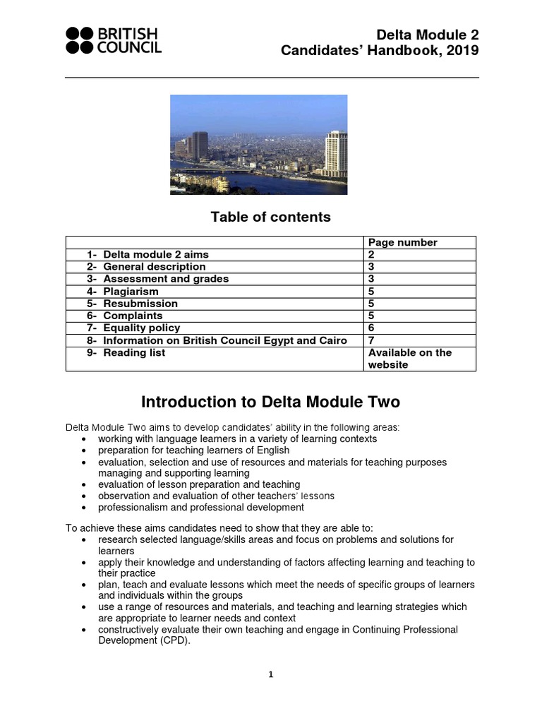 Delta Module 2 Candidates' Handbook | PDF
