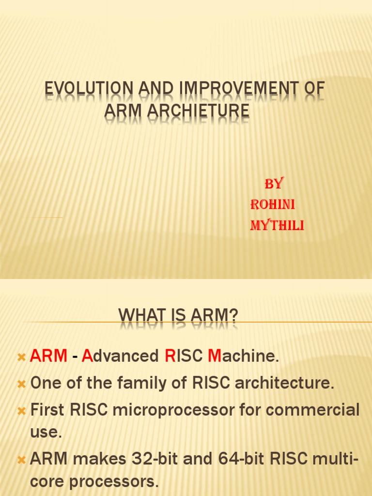 ARM Architecture Evolution Overview | PDF | Arm Architecture | Digital ...
