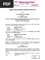 Contoh Surat-Perjanjian-Pinjam Nama Perusahaan | PDF | Pengelolaan Keuangan & Uang | Hukum