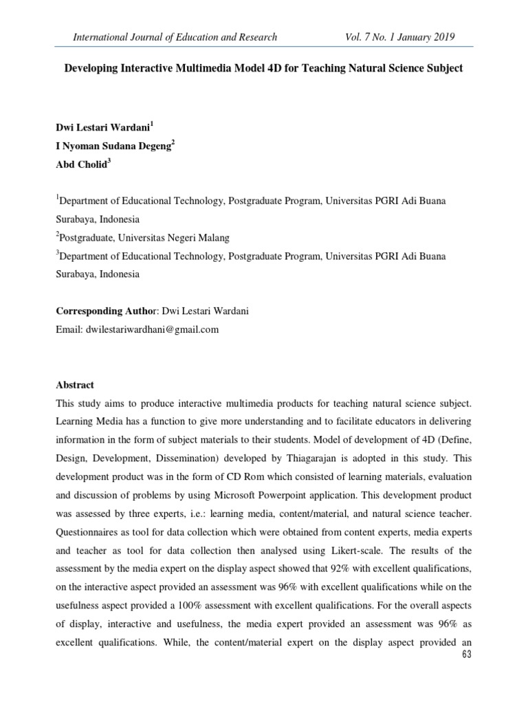 Developing Interactive Science Learning Media | PDF | Multimedia ...