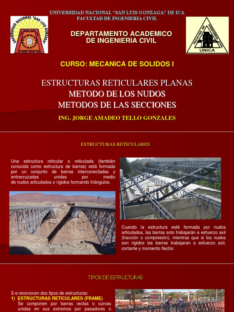 Estructuras Reticulares y Métodos de Cálculo | PDF | Braguero ...