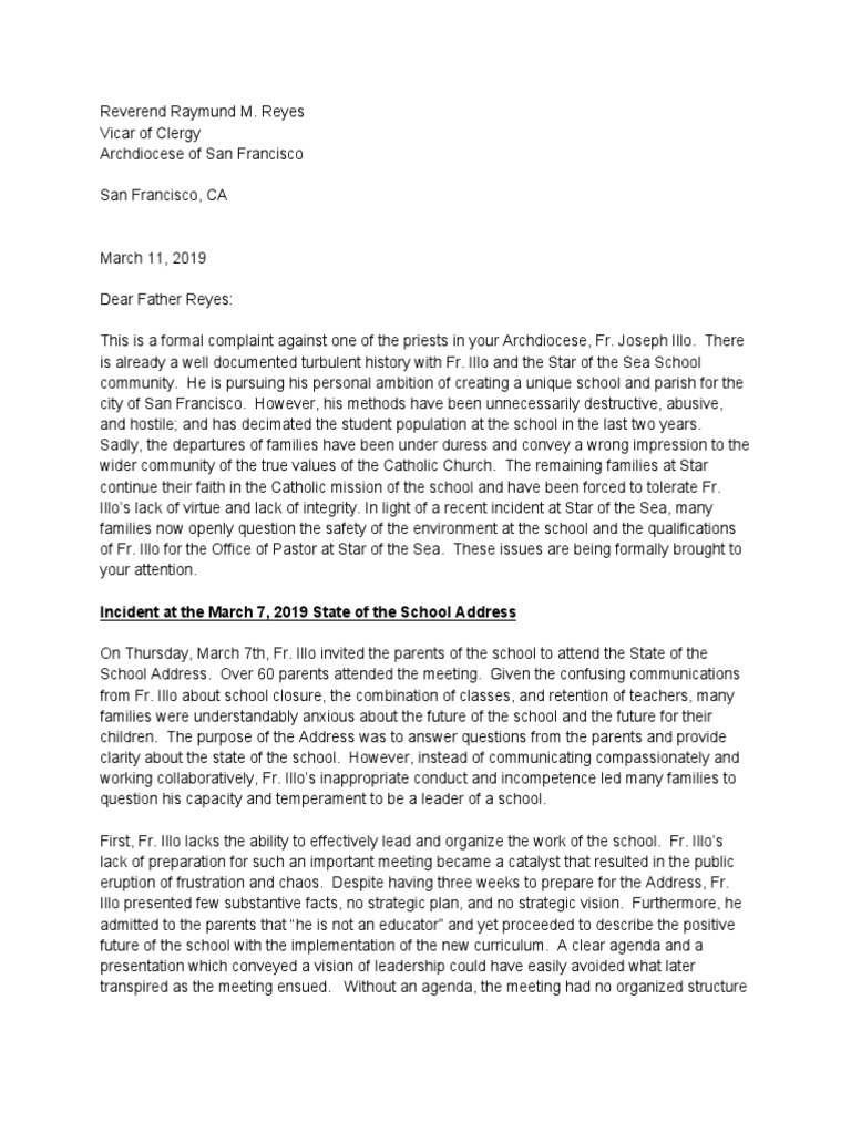 Request For Investigation | Leadership