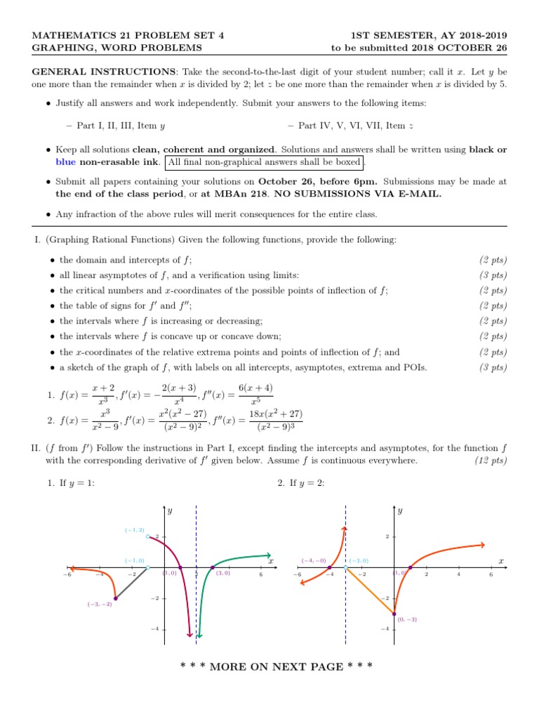 Math 21 Probset4 | PDF | Volume | Area